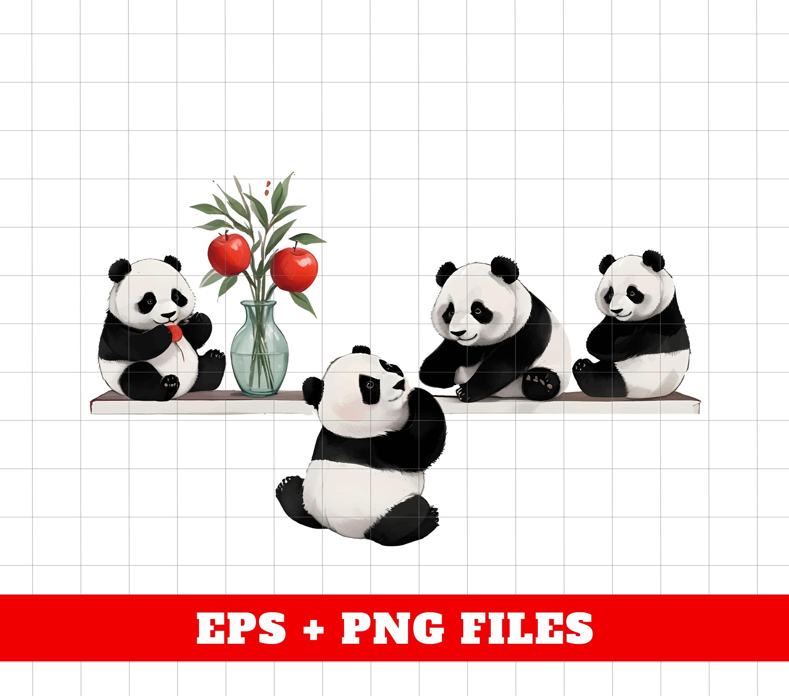 Four Panda, Cute Pandas, Funny Panda, Multi Functional, Lovely Panda ...