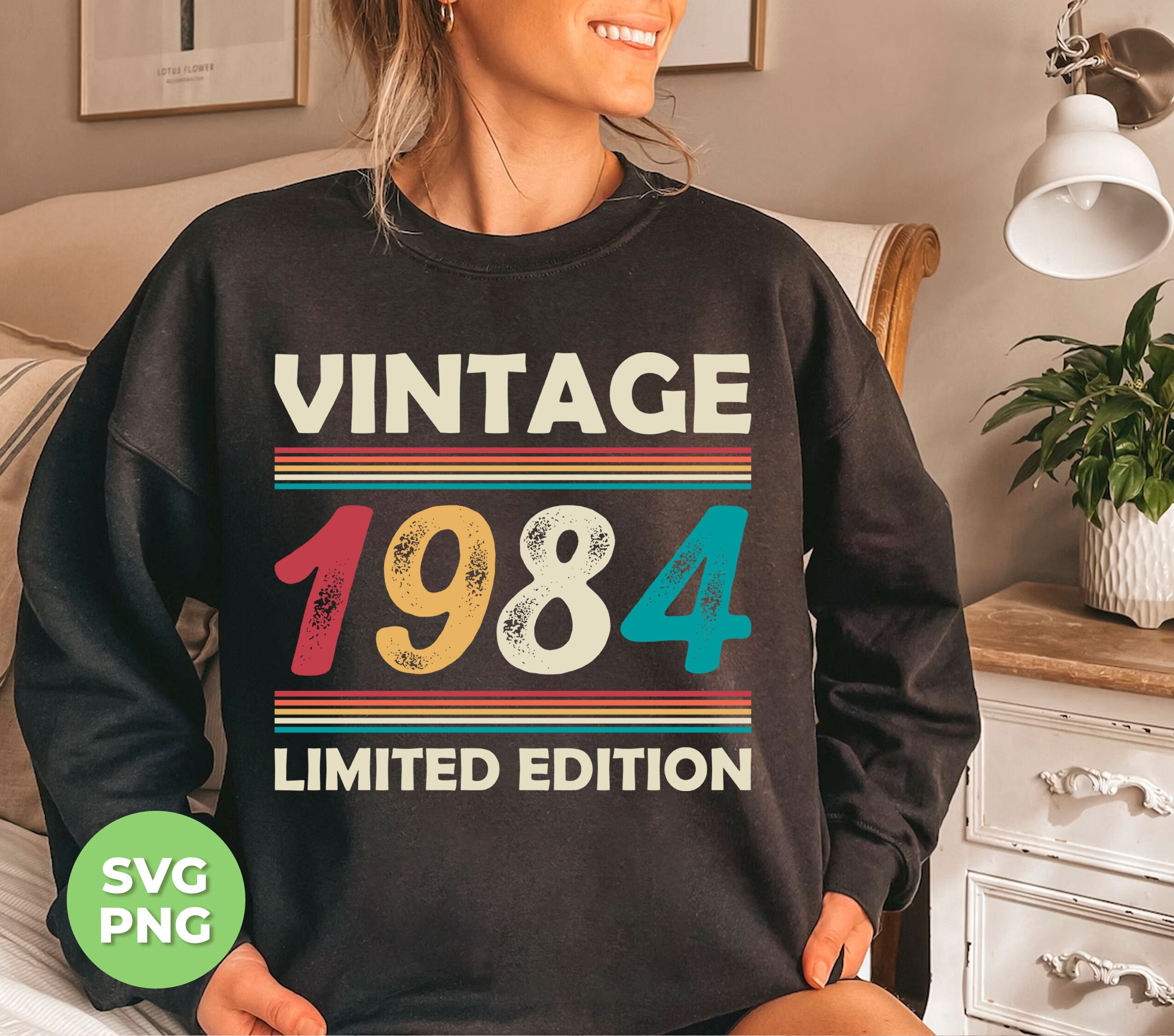 Vintage Birthday Svg 1984 Birthday Svg Retro 1984 Svg 1984 - Etsy