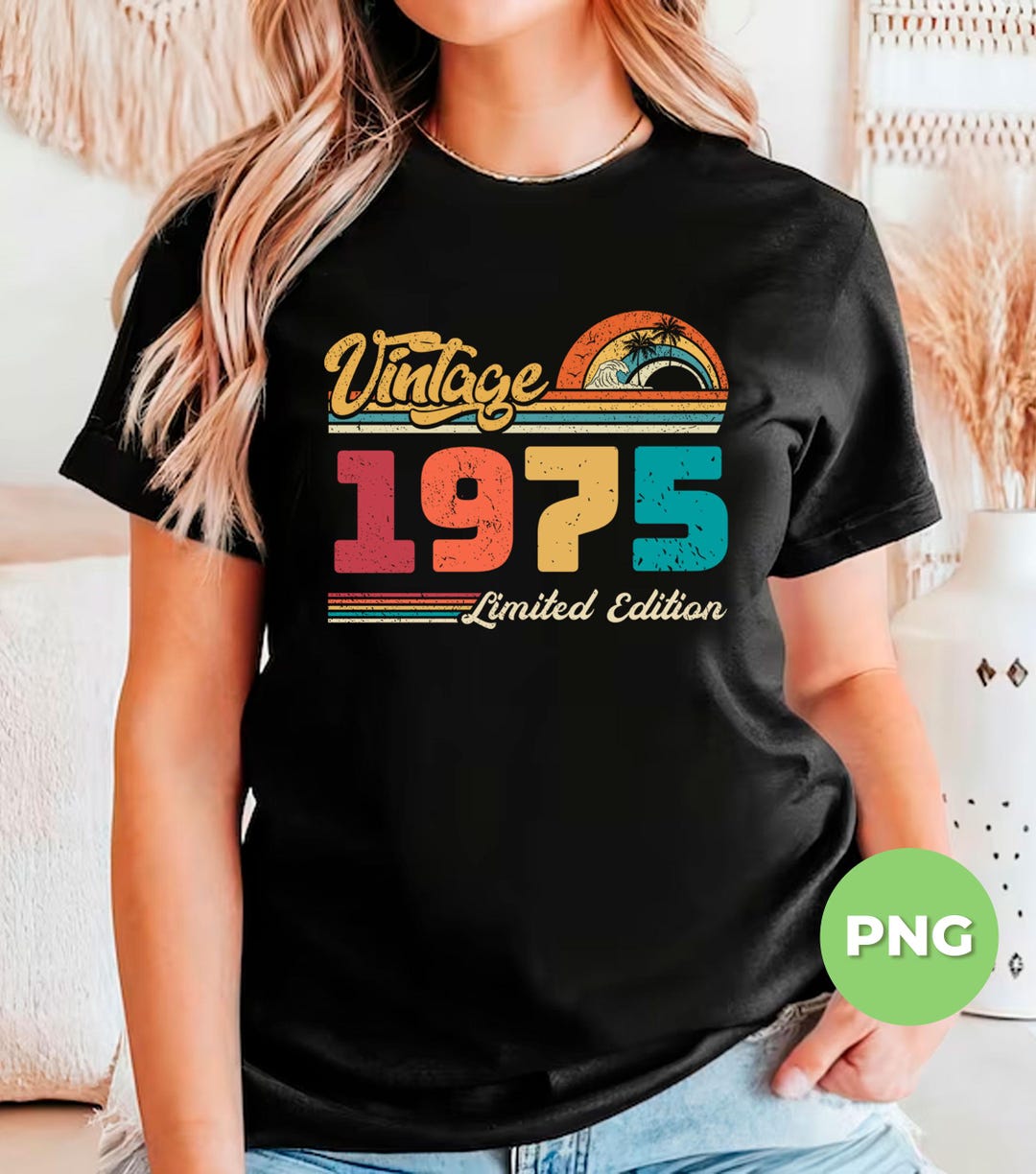 1975 Vintage Svg, Vintage 1975 Gift, Love 1975 Svg, Birthday 1975 Png ...