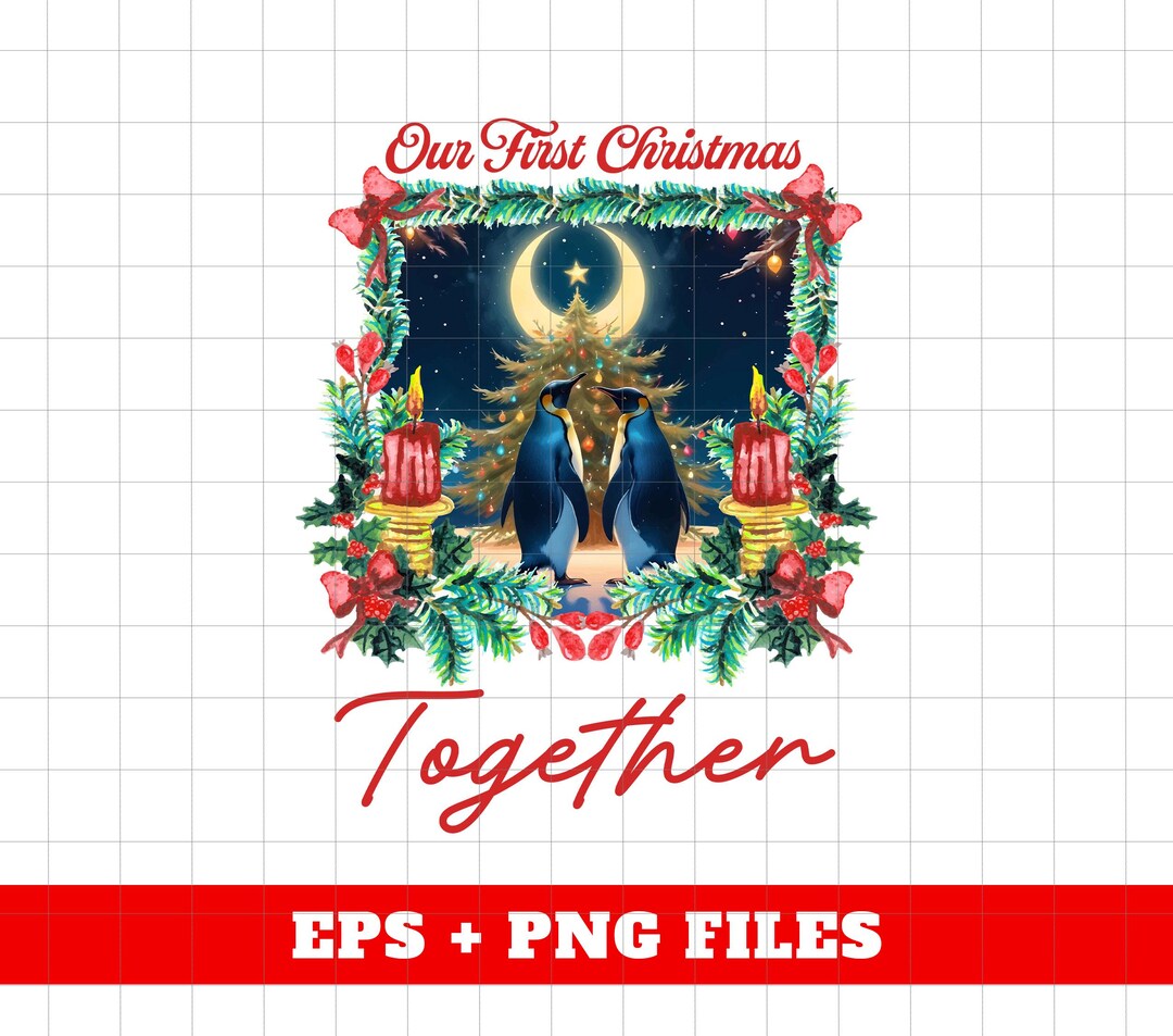 Our First Christmas Together, Merry Christmas, Couple of Penguin, Xmas ...