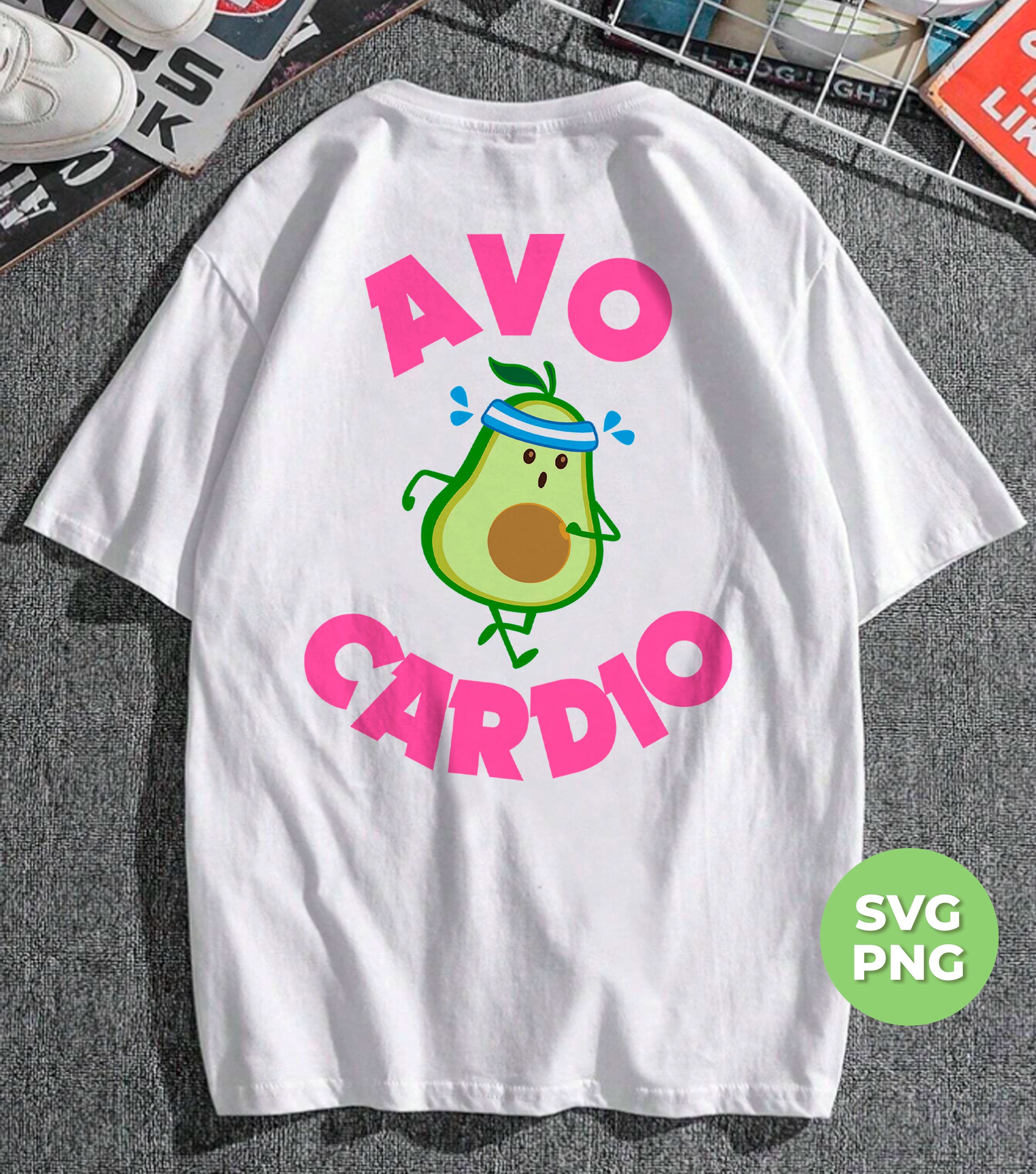 Avo-cardio Svg, Avocado Svg, Funny Avocado Svg, Pink Avocado Do Cardio ...
