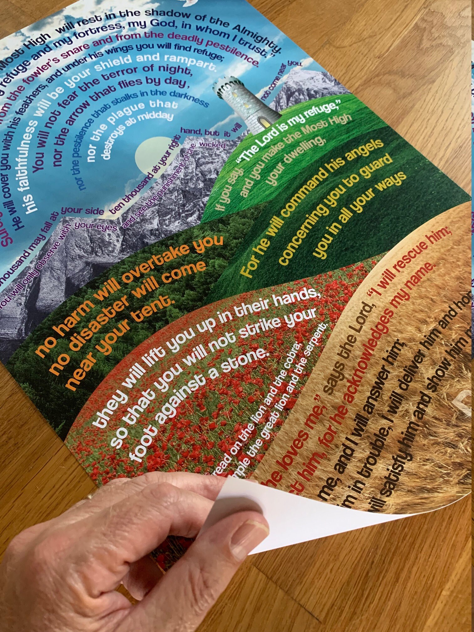 Psalm 91 Poster A3 Size - Etsy UK