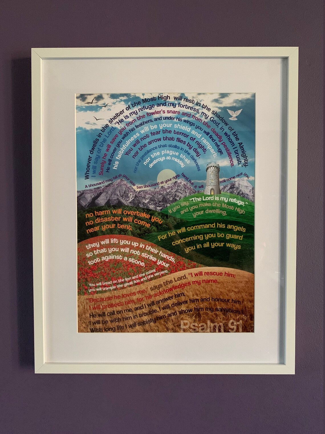 Psalm 91 Poster A3 Size - Etsy
