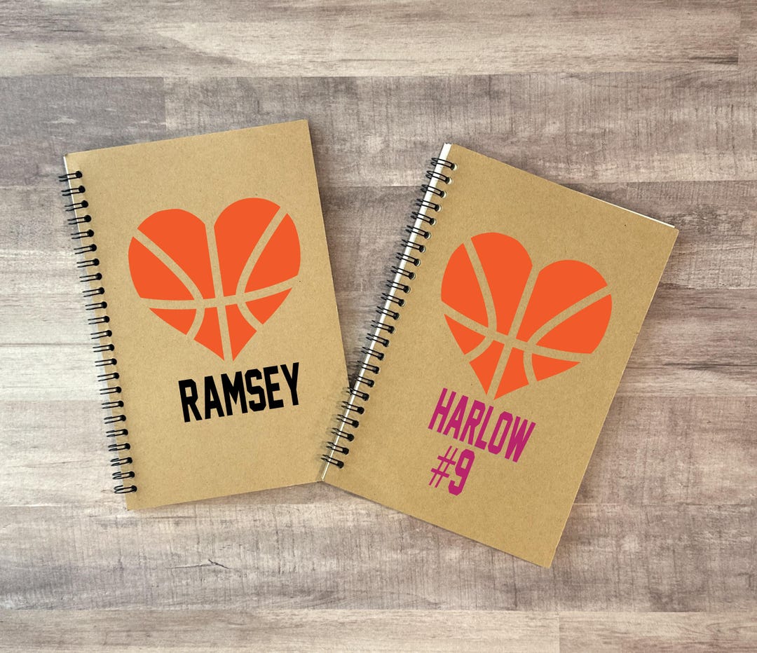 Personalized Basketball Notebook•basketball Sketchpad•basketball Team ...