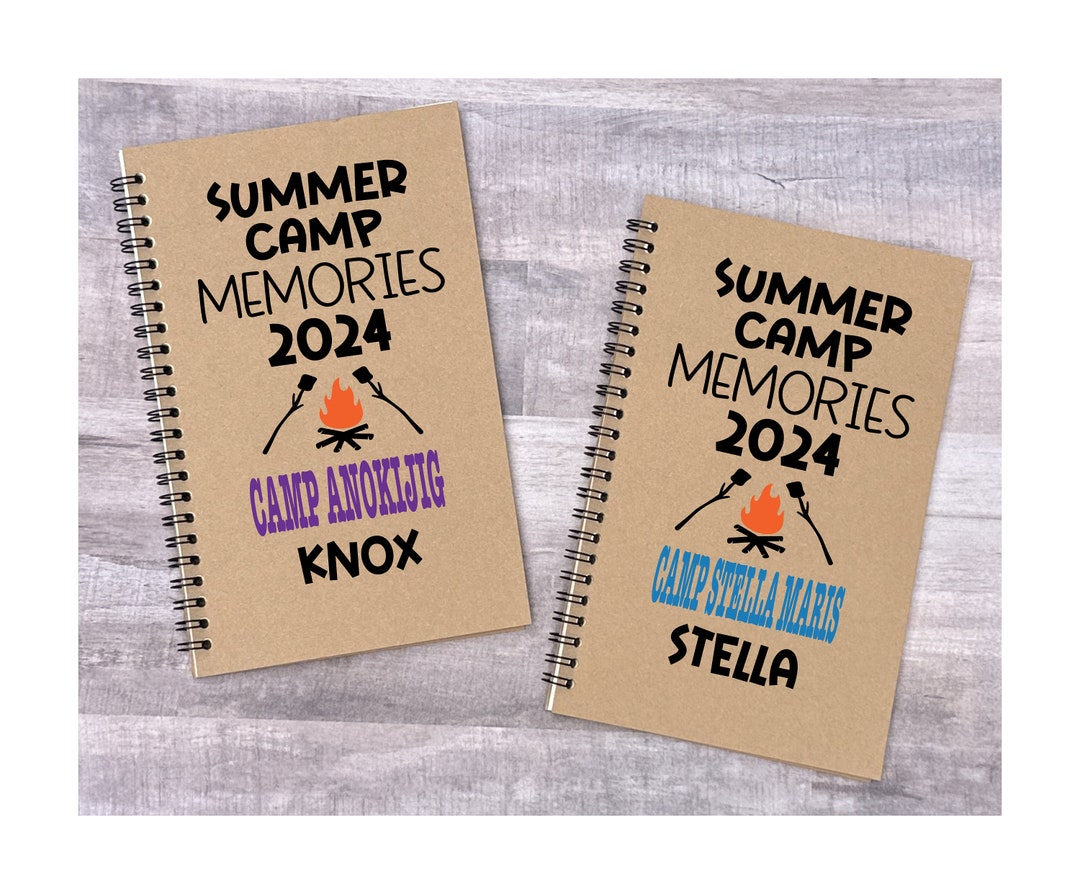 Personalized Summer Camp Notebook•custom Sleepaway Camp Diary•kids Camp ...