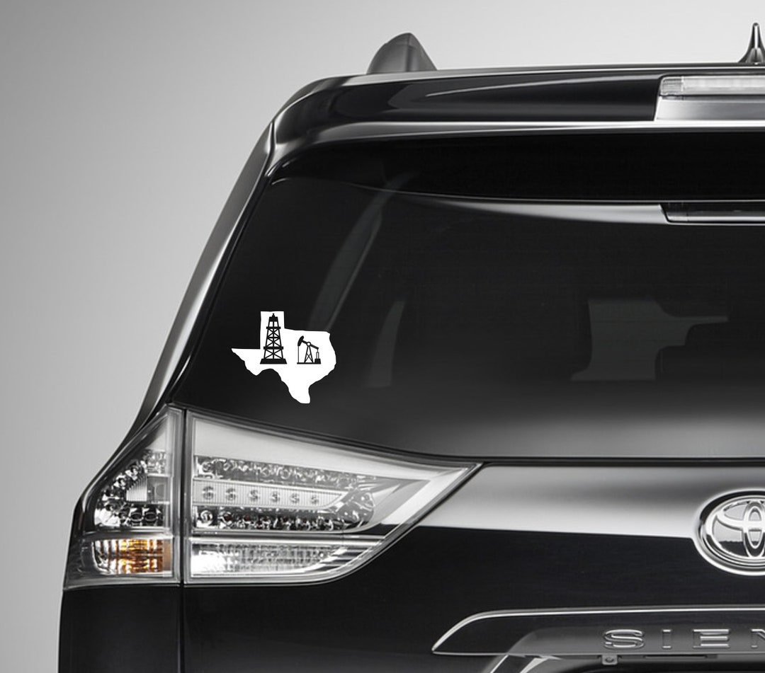 Texas Oil Field Decal•frac Decal•west Texas Oilfield•drilling Rig•oil ...