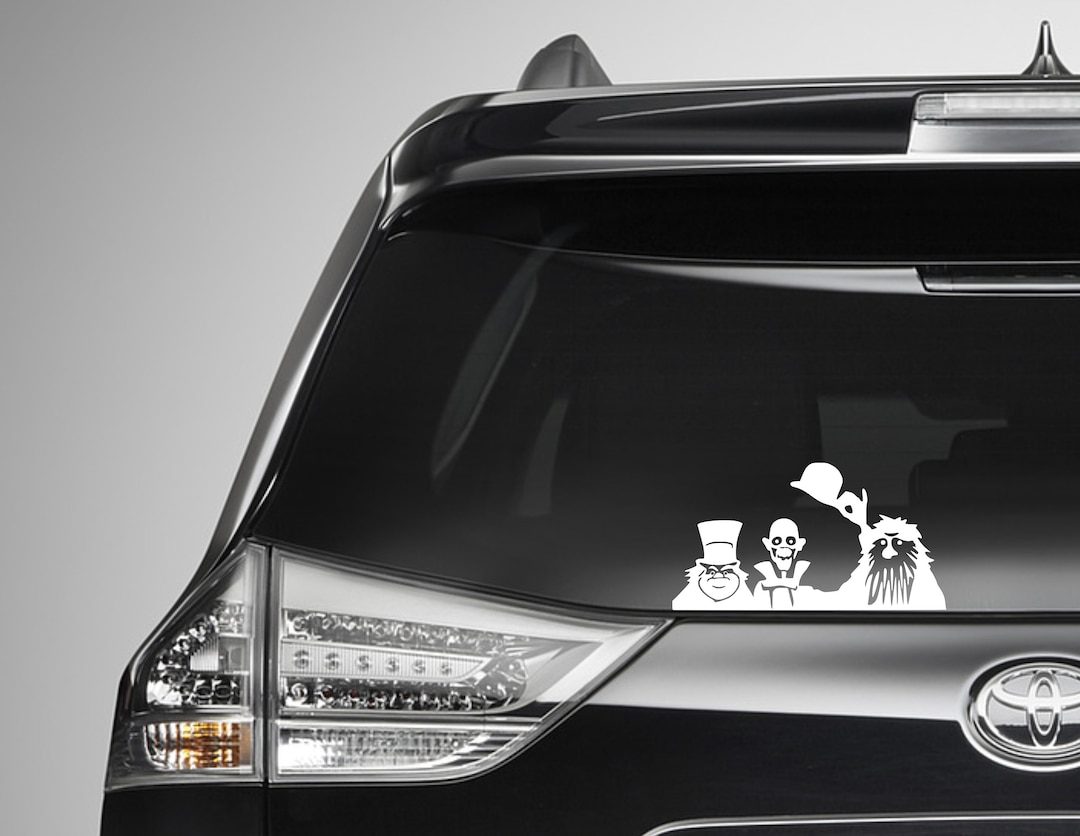 Haunted Mansion Car Decal•hitchhiking Ghost Decal•foolish Mortal Decal•hatbox Ghost Decals ...