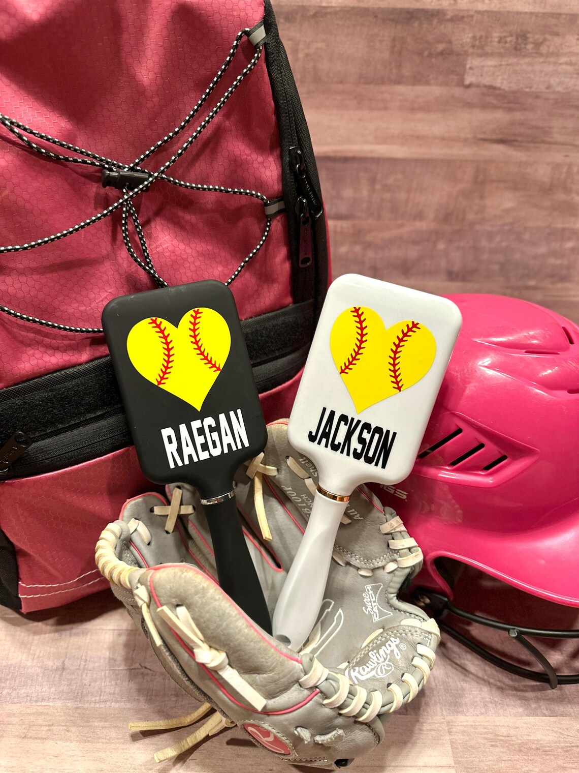 Personalized Softball Hairbrush•softball Team Gifts•softball Gift ...