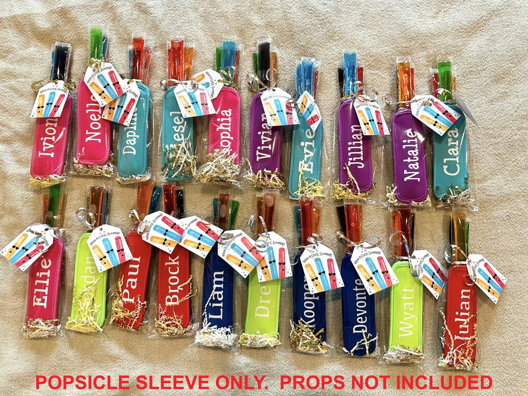 Personalized Popsicle Holder Sleeve•end of Year Gift•custom Classroom ...