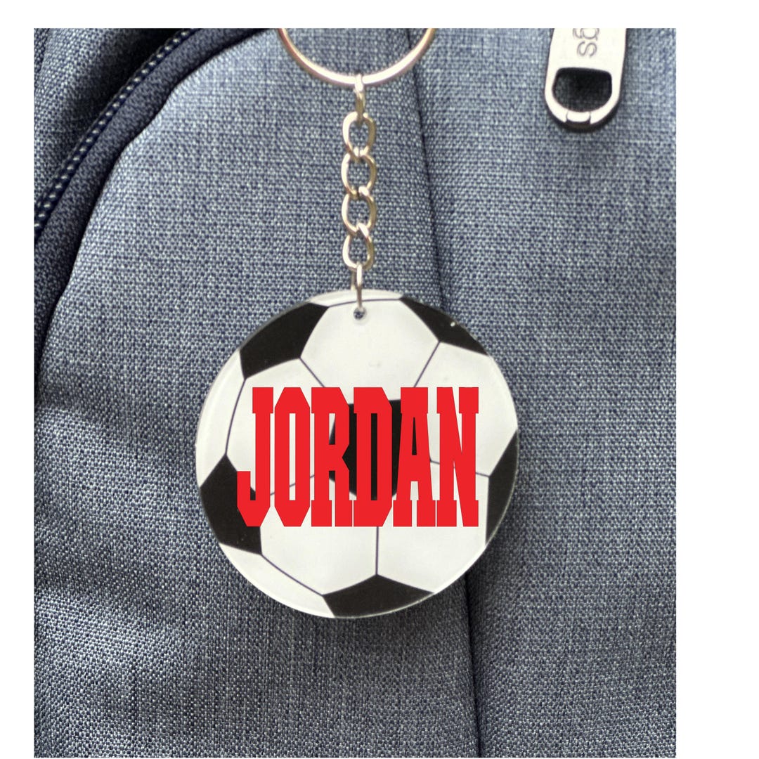Personalized Soccer Ball Keychain•soccer Bag Tag•soccer Team Gift ...