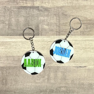 Personalized Soccer Ball Keychain•soccer Bag Tag•soccer Team Gift ...