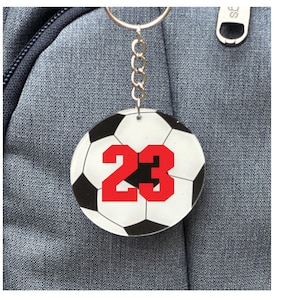 Personalized Soccer Ball Keychain•soccer Bag Tag•soccer Team Gift ...