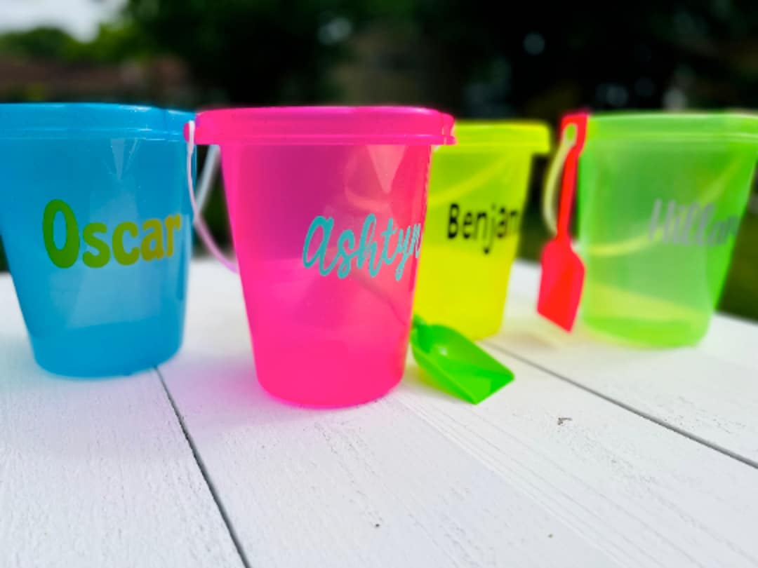 Personalized Kid Beach Bucket•custom Sand Bucket•beach Pail and Shovel ...