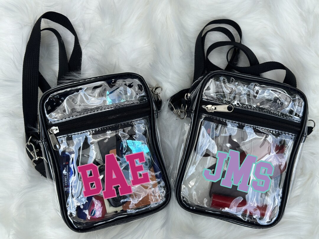 Clear Stadium Bag•custom Game Day Purse•stadium Approved Crossbody ...