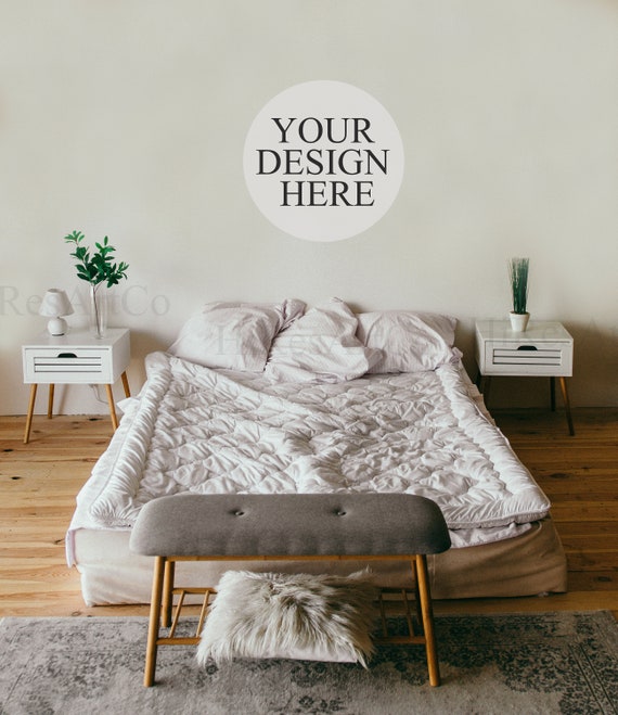 Bedroom Mockup Interior Mock Up Room Mockup 3 Poster | Etsy