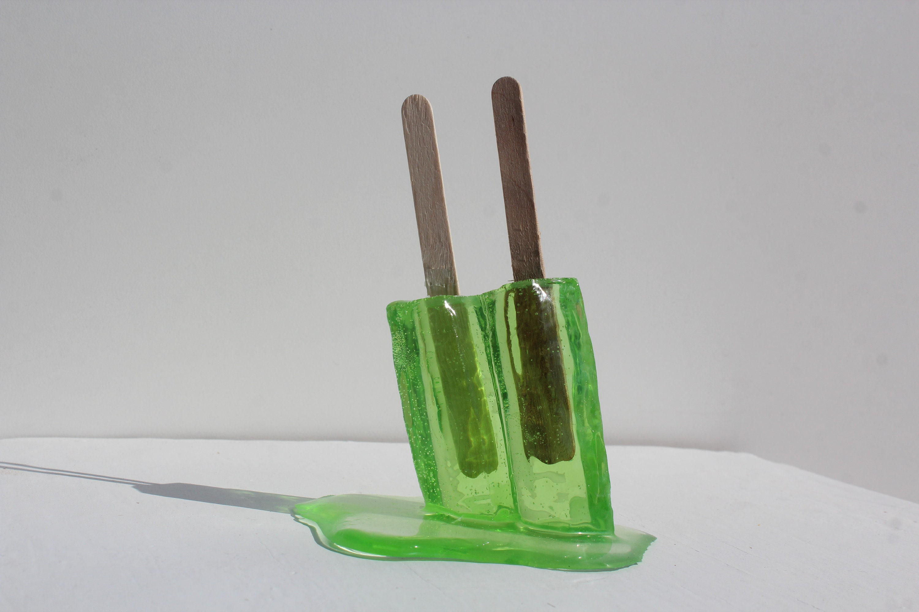 Resin Twin Popsicle Double Stick Melting Sucker Sculptures - Etsy