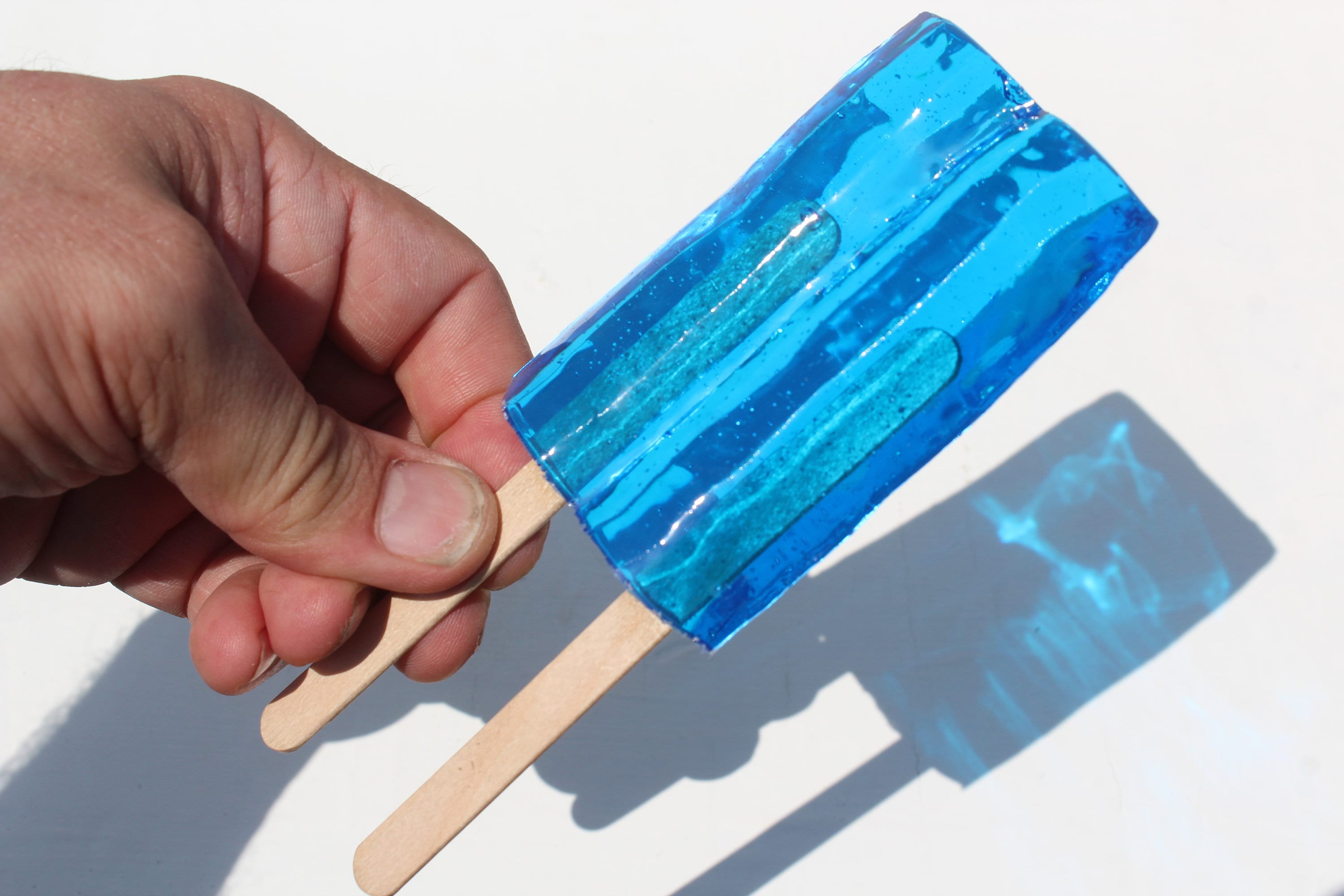 Resin Twin Popsicle Double Stick Bright Blue Sucker Sculpture - Etsy Canada