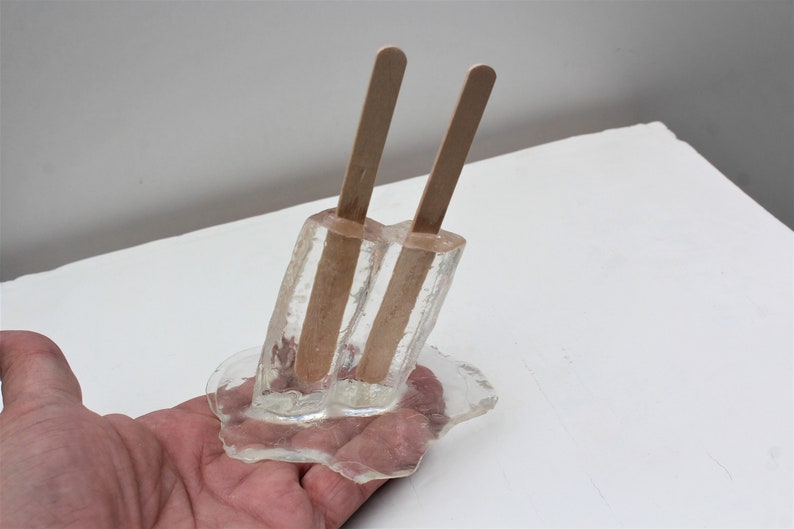 Resin Twin Popsicle Double Stick Melting Sucker Sculptures - Etsy