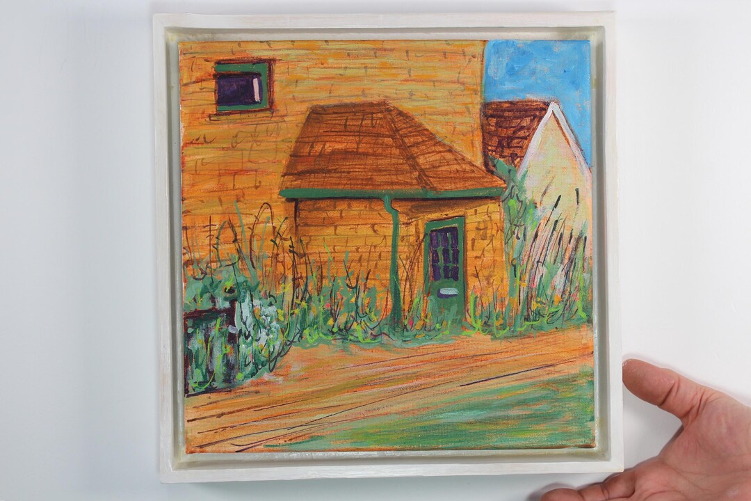 Acrylic Painting Local Streetscape Title Daily House Aesthetic Painting ...