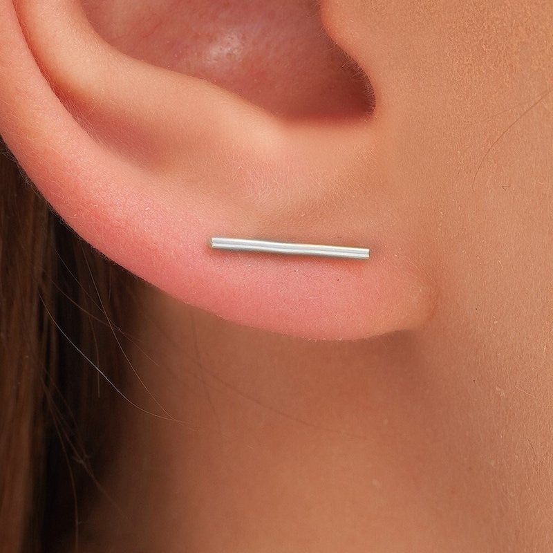 Gold Bar Earrings - Etsy