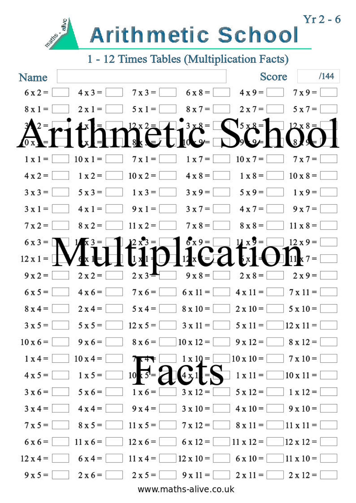 1 12 Times Tables Tests Multiplication Facts Test Etsy 1-12-times-tables-tests-multiplication-facts-test-etsy