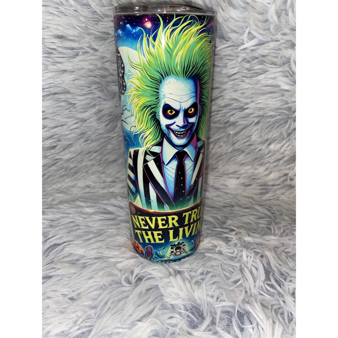 Beetlejuice Halloween Tumbler Beetlejuice Reusable Cold Cup 20oz ...