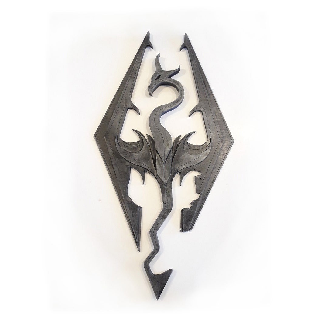 Skyrim Sigil Wall Art - Large Multilayer Laser Cut Wood Decoration ...