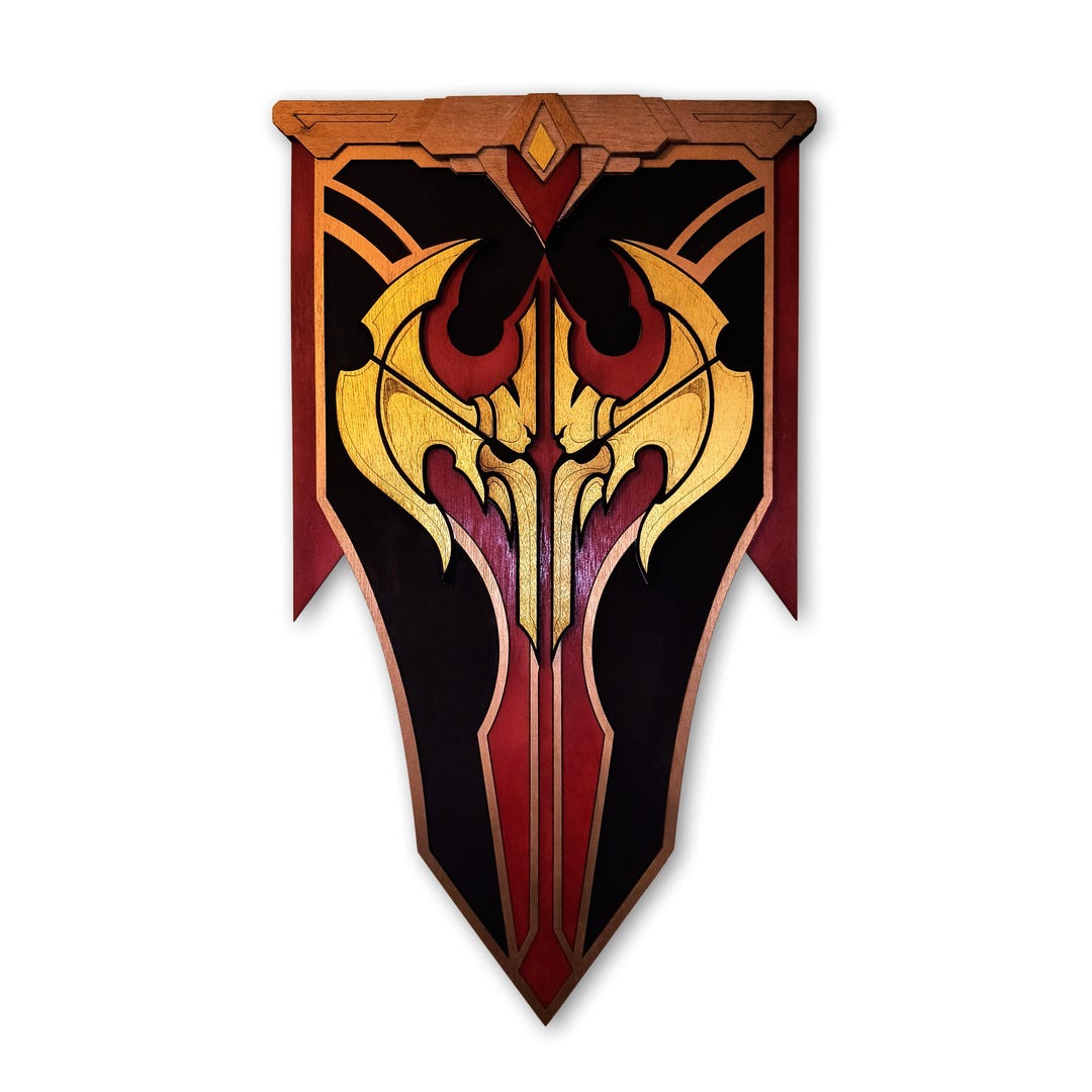 Noxus Banner Lol Wood Wall Art Large League of Legends Faction Sigil - Etsy