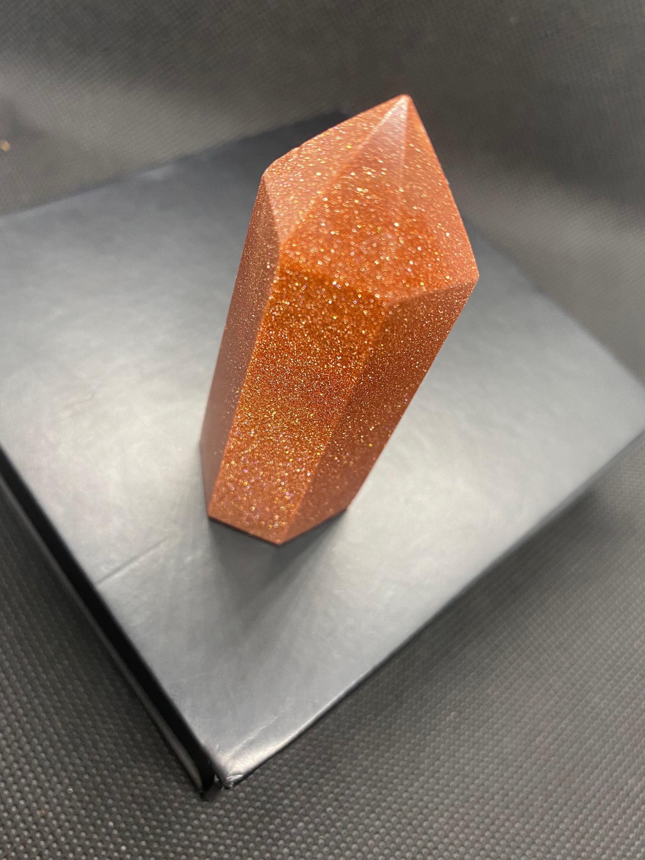 70mm Goldstone Crystal Tower Point / Red Goldstone/ Crystal | Etsy