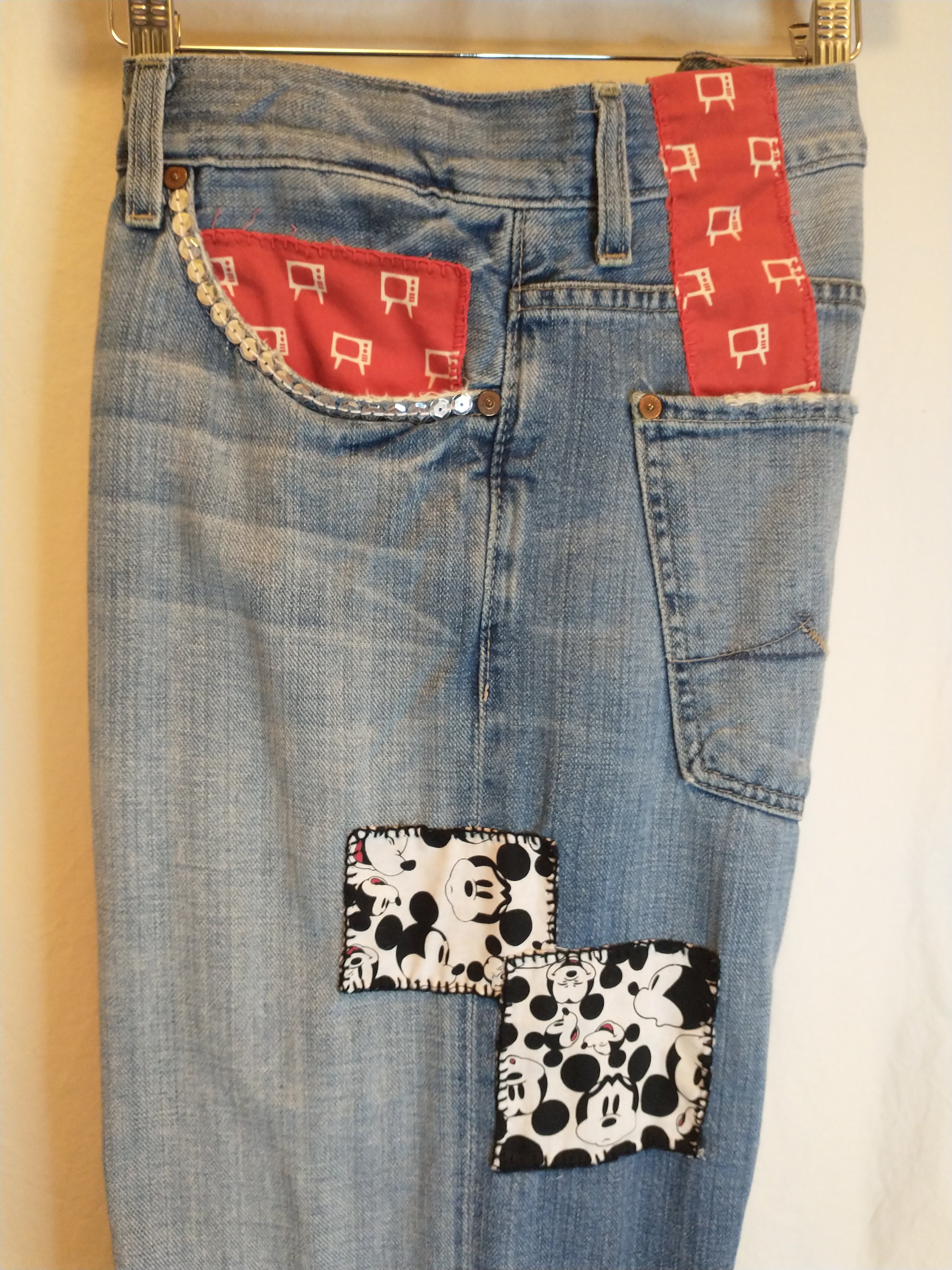 Disneybound, Mickey Mouse Jeans, Embellished Jeans, Disney Jeans ...