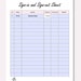 Sign in Sign Out Sheet Template - Printable Sign in and Sign Out Sheet ...
