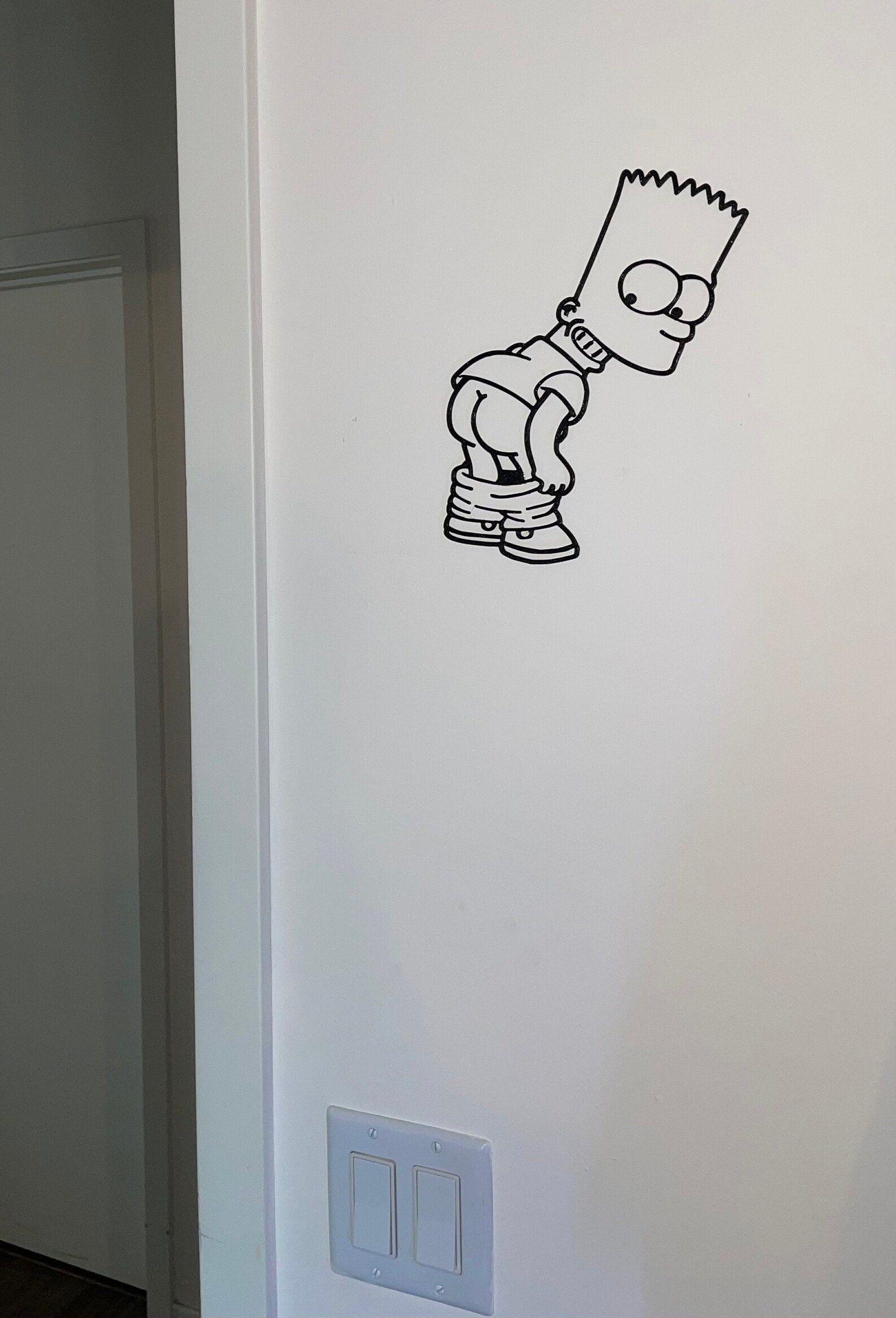 Bart Simpson Kitchen / Living / Bedroom / Nursery Hanging Wall Art ...