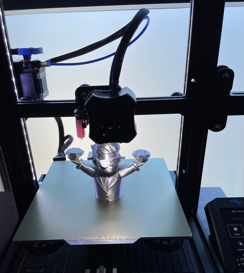 Ender 3 V2 Full LED Light Kit Bundle Z-bars AND Hotend Lights On/off ...