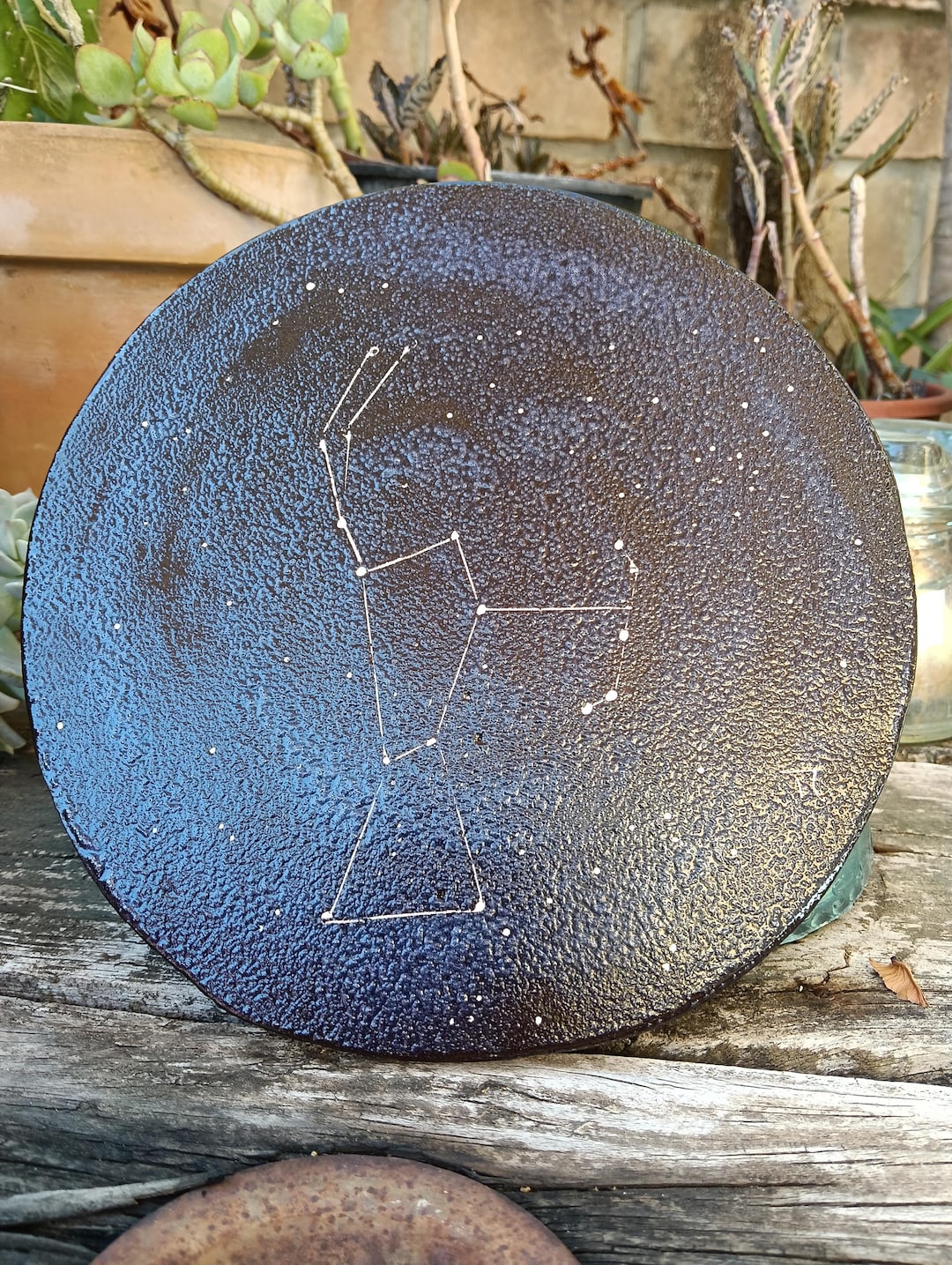 Orion Constellation in Ceramic. Black and White Clay. Mishima Technique ...