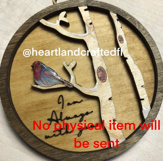 Robin Remembrance Ornament SVG File Only | Etsy