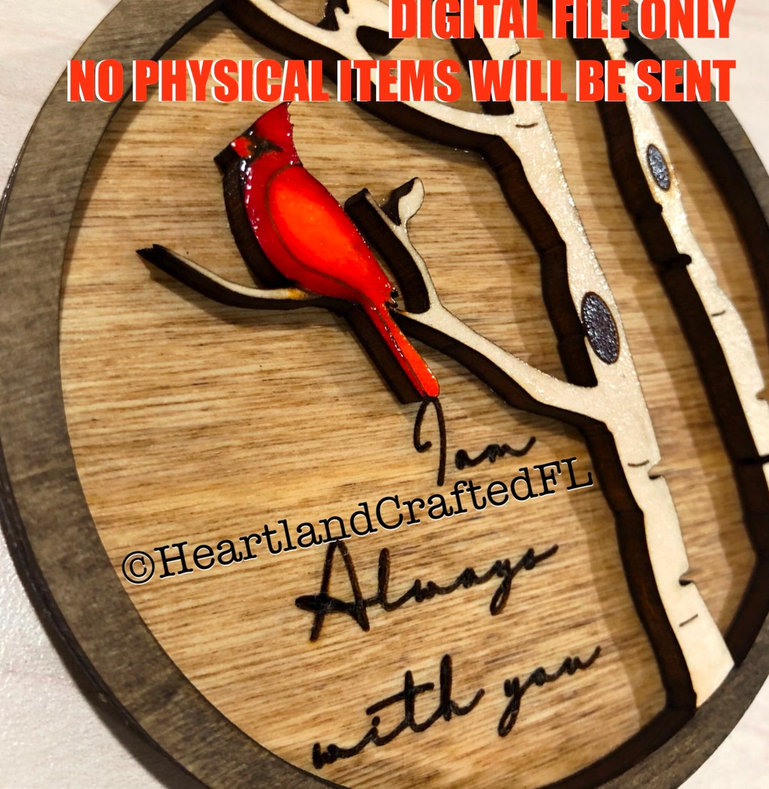 LASER CUT FILE** Cardinal Ornament Svg File - Etsy