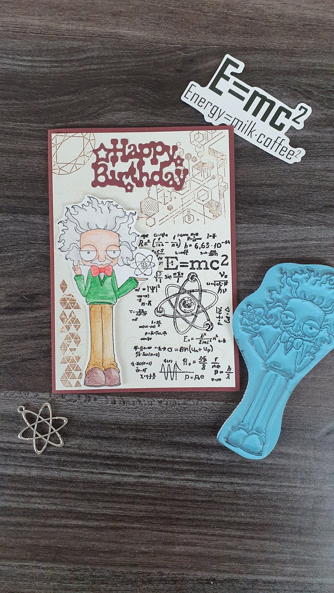 Albert Einstein Birthday Card for Physicists Science Nerds - Etsy