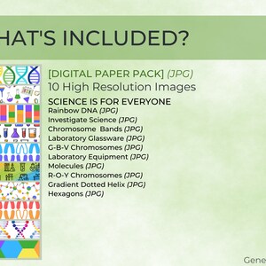 Science is for Everyone! Rainbow Digital Paper | Back to School Pattern ...