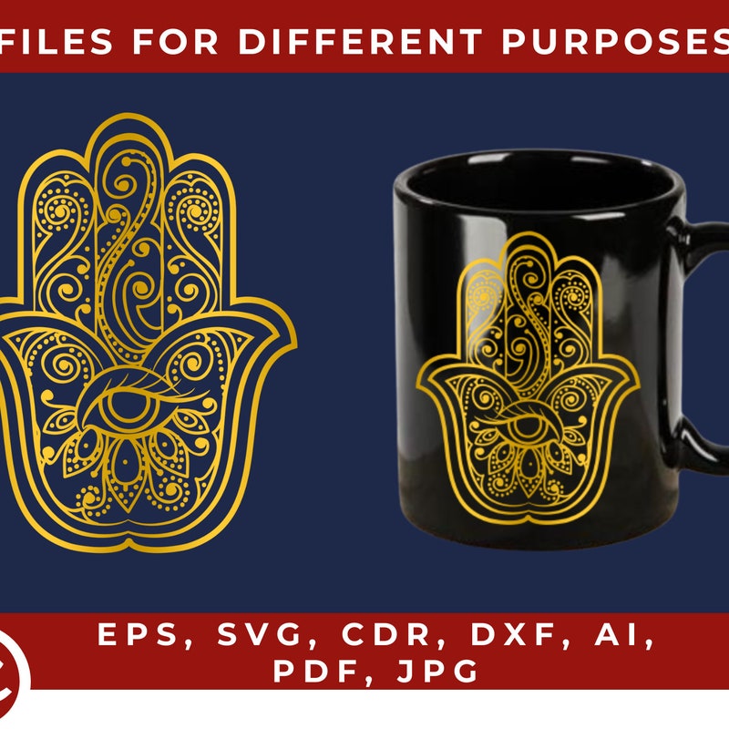 Hamsa Stencil - Etsy