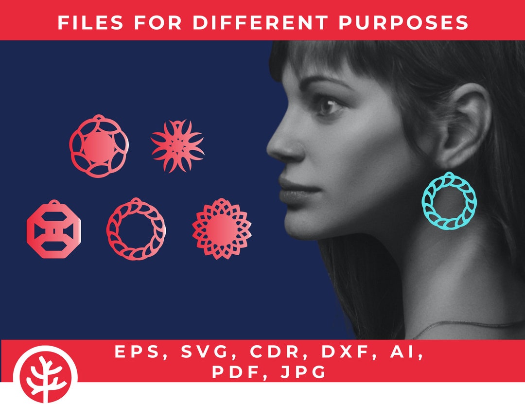 Digital Download Laser Cut Earrings Pattern • Almost Free Svg Files for ...