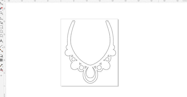 Necklace Template • Digital Download Laser Cut Pattern • Almost Free ...