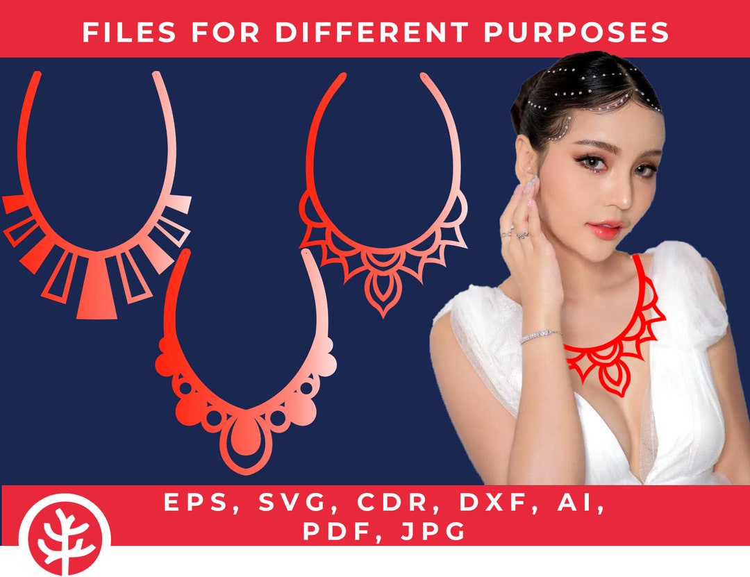 Necklace SVG • Necklace Pattern • Necklace Files for Cricut • Necklace ...