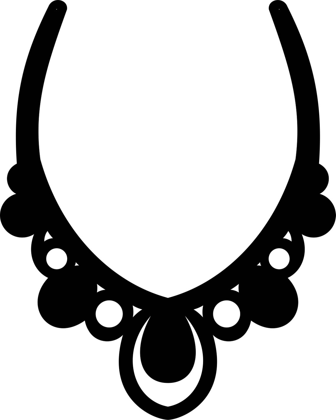 Necklace Template • Digital Download Laser Cut Pattern • Almost Free ...