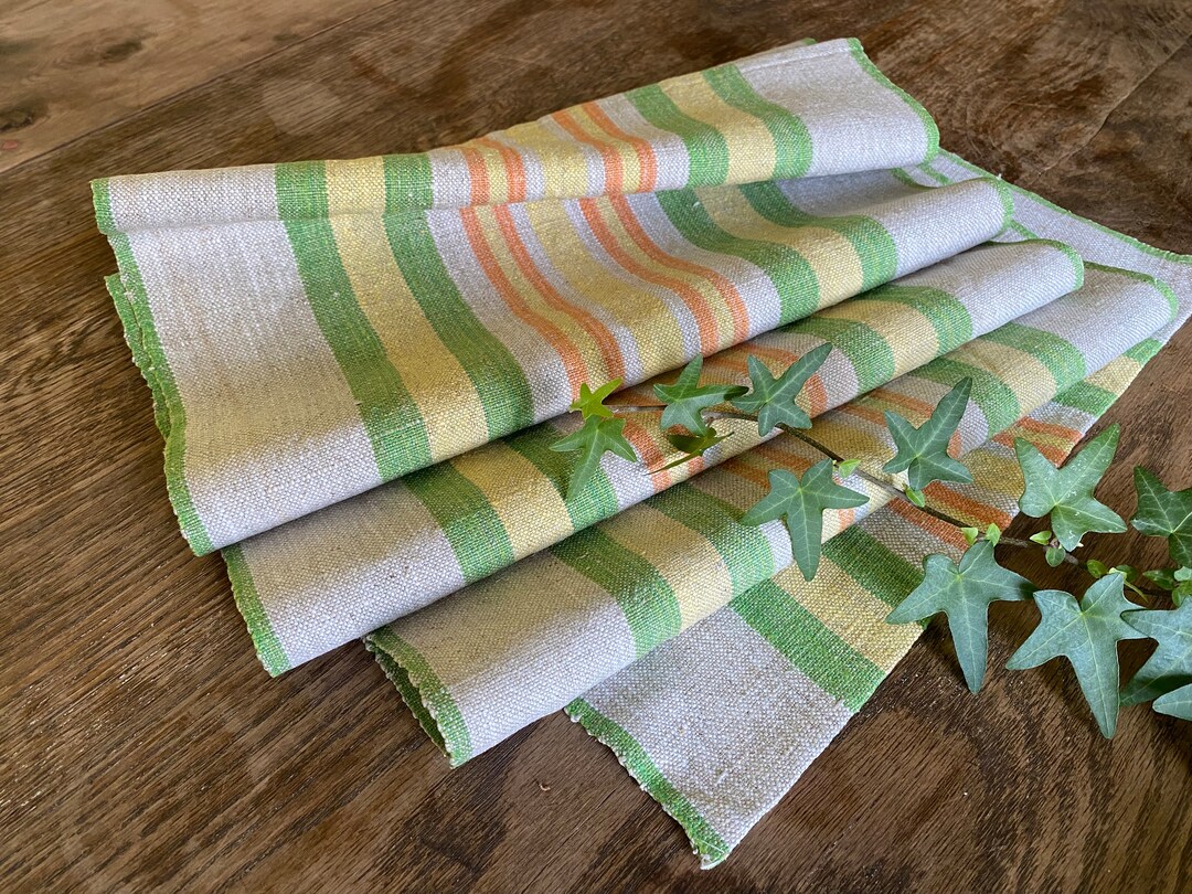 Handmade Swedish Vintage Linen Table Runner in Happy Summer Colours ...