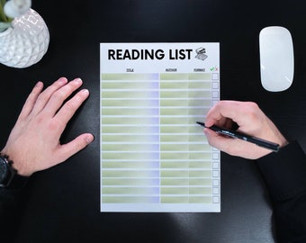 Digital Reading List Template PDF 2024- Book List- Books to Read-reading Tracker-books I've Read ...