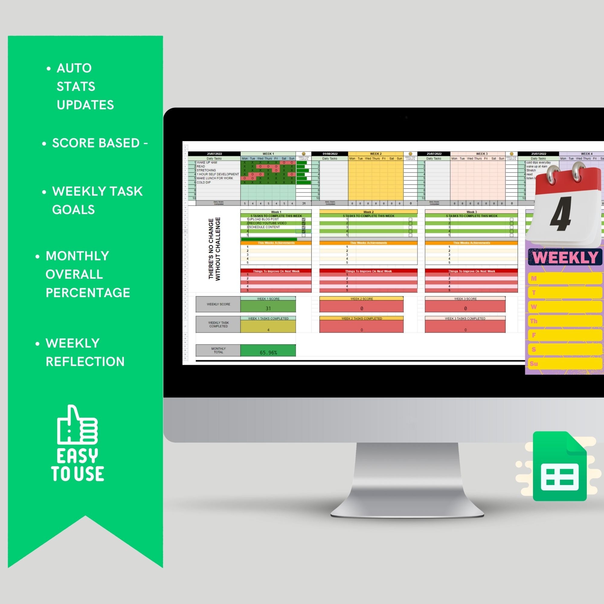 HABIT TRACKER [google Sheets] Accountability Tracker, Goal Tracker ...