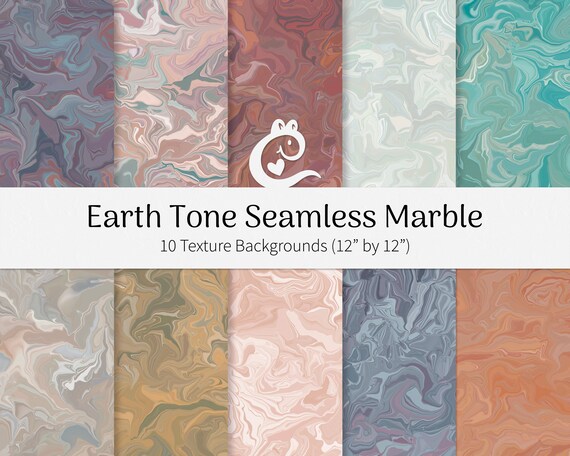 Earth Tone Marble Seamless Pattern Background Digital - Etsy
