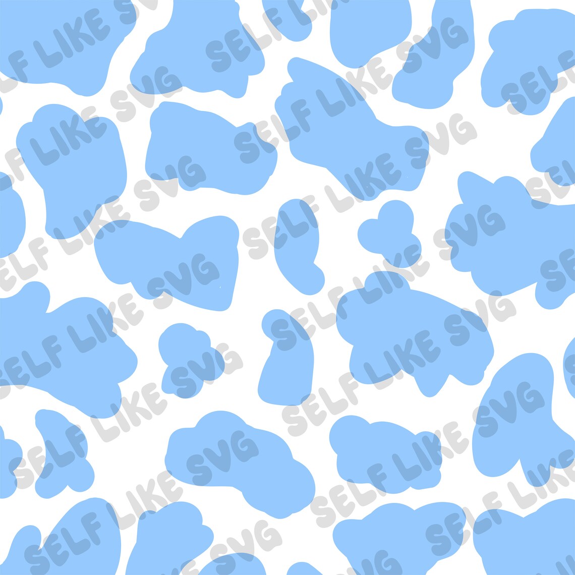 Cow Print Pattern SVG, Animal Print, Cut File Pattern, Digital Download ...