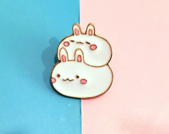 Bunny Enamel Pin | Etsy