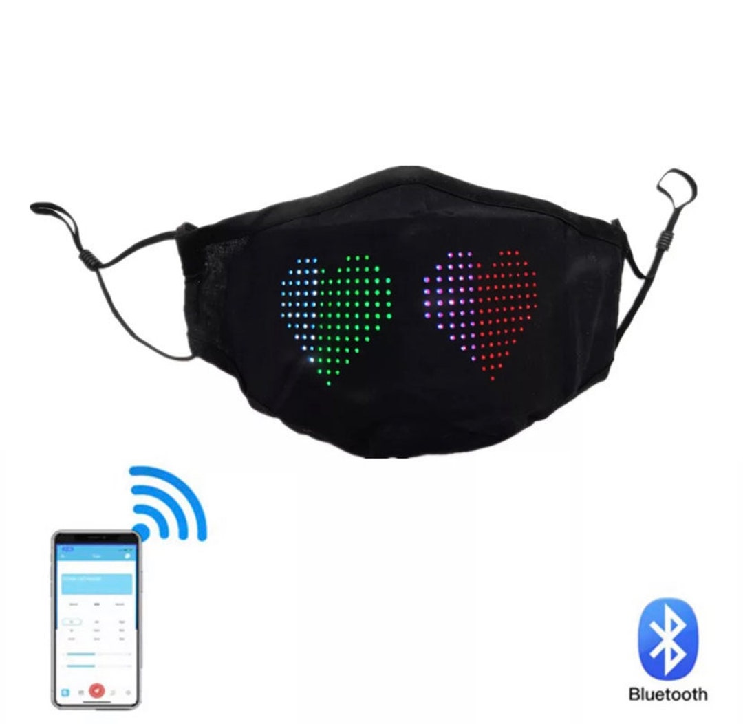 Led Face Mask | RGB Colours | Bluetooth | Rechargeable Mask | App ...
